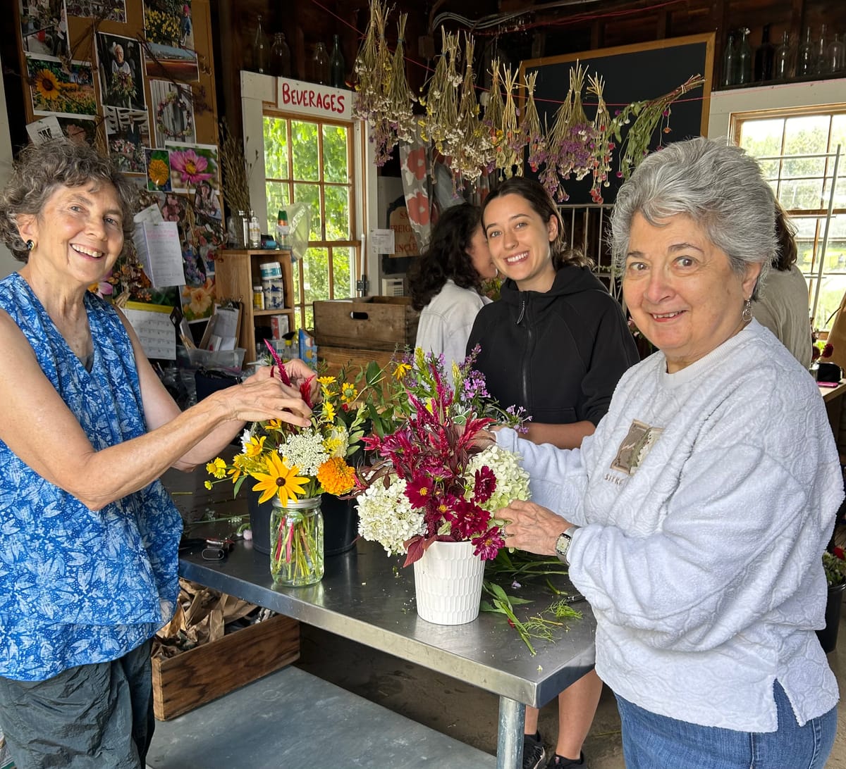 Helpers Among Us — ‘Flower Ladies’ create beautiful arrangements at ...