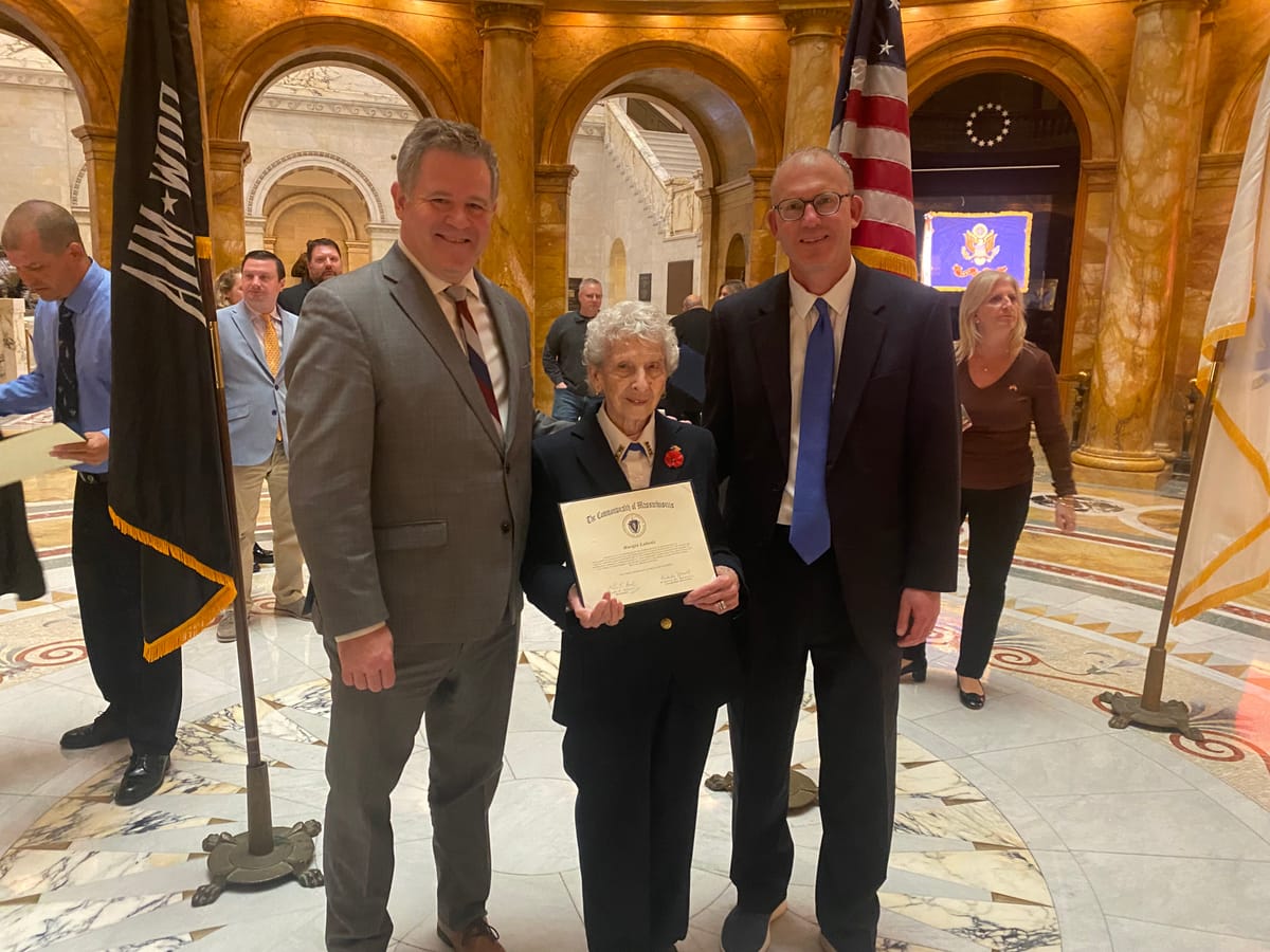 Winchester resident Margie Labedz recognized at State House for ...